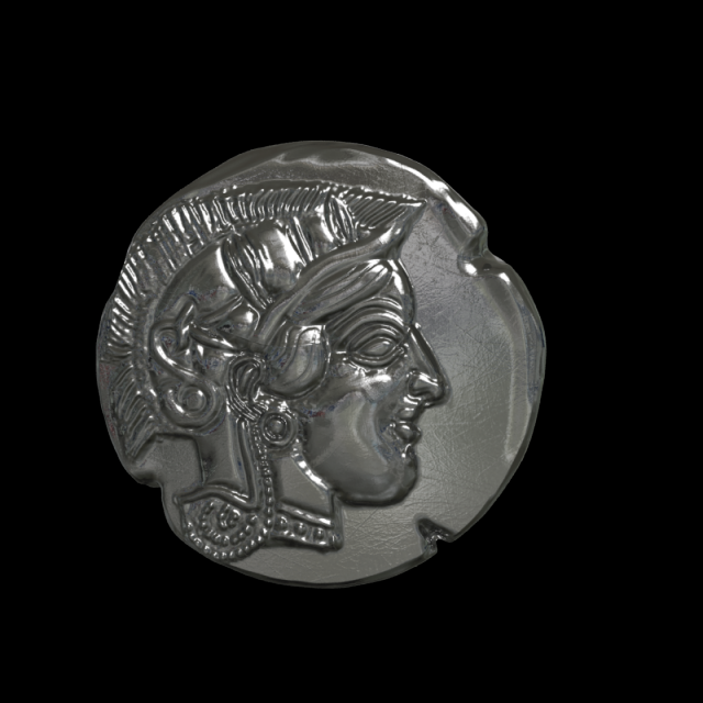athena coin 3D Print Model in Coins and Badges 3DExport