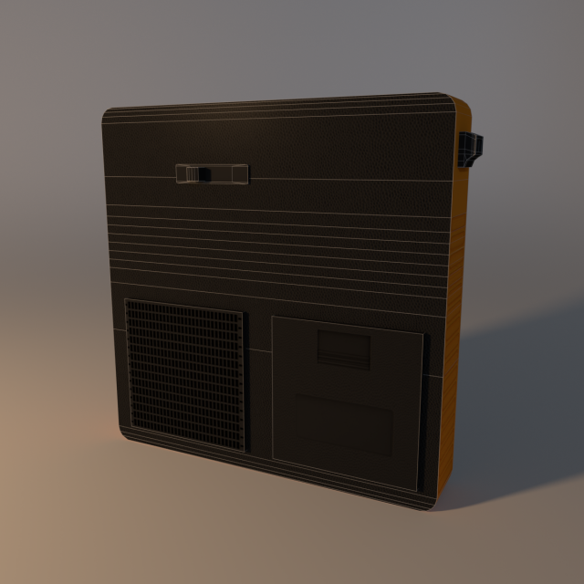 receiver 3D Model in Audio 3DExport