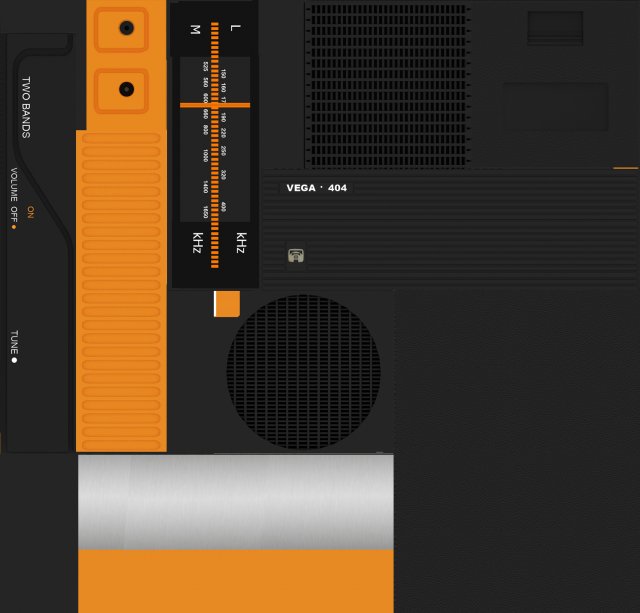 receiver 3D Model in Audio 3DExport