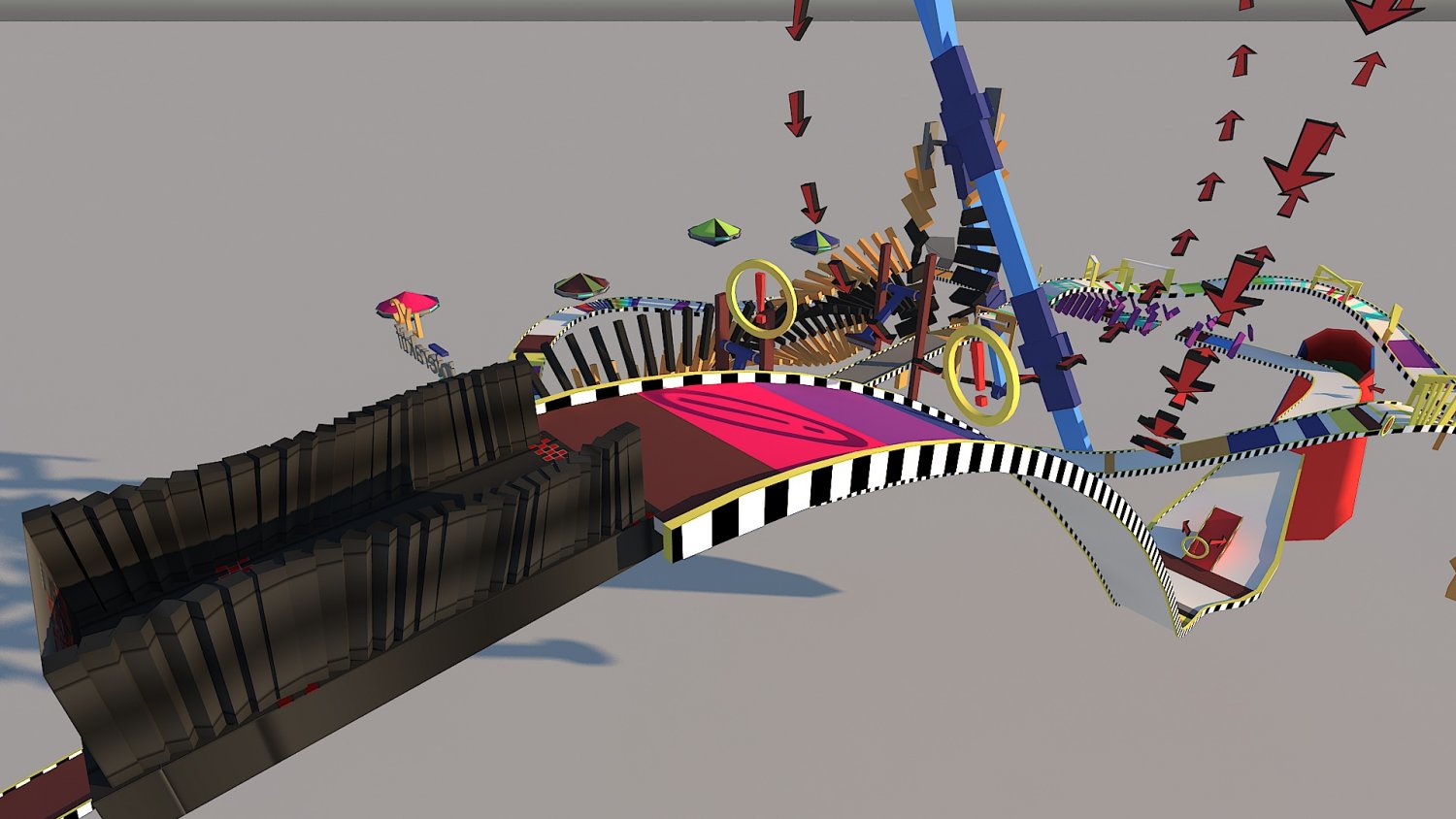 stunt map circuit - 2 3D Models in Race Track 3DExport