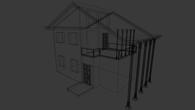 house exterior 3D Model in Buildings 3DExport