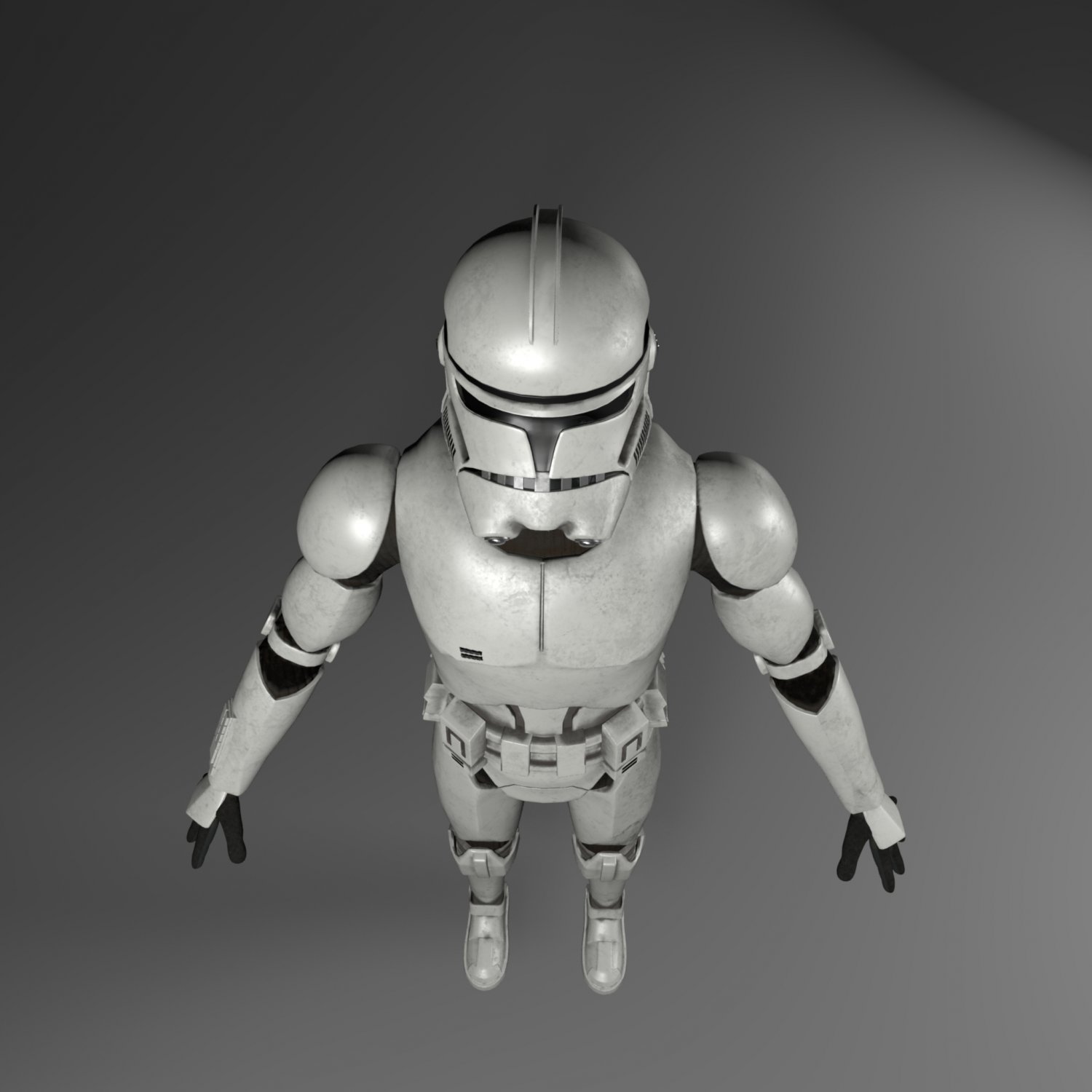 Clone Trooper Rigged 3D Model in Fantasy 3DExport
