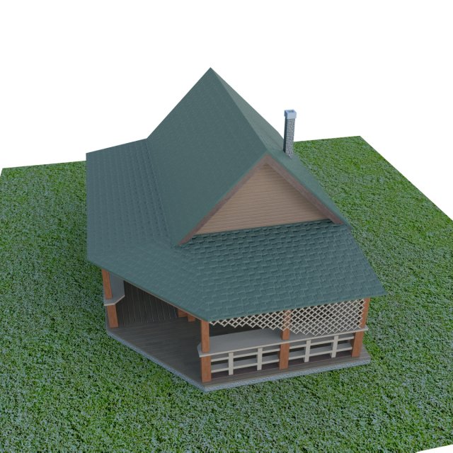 lodge country 3D Model in Buildings 3DExport