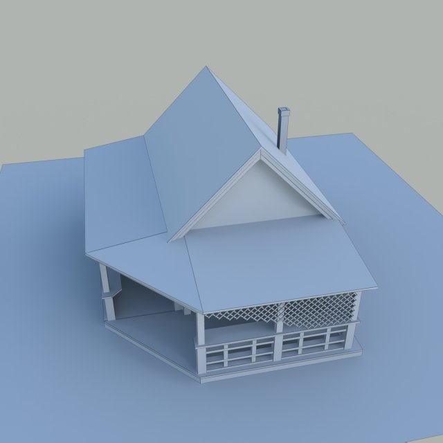 lodge country 3D Model in Buildings 3DExport