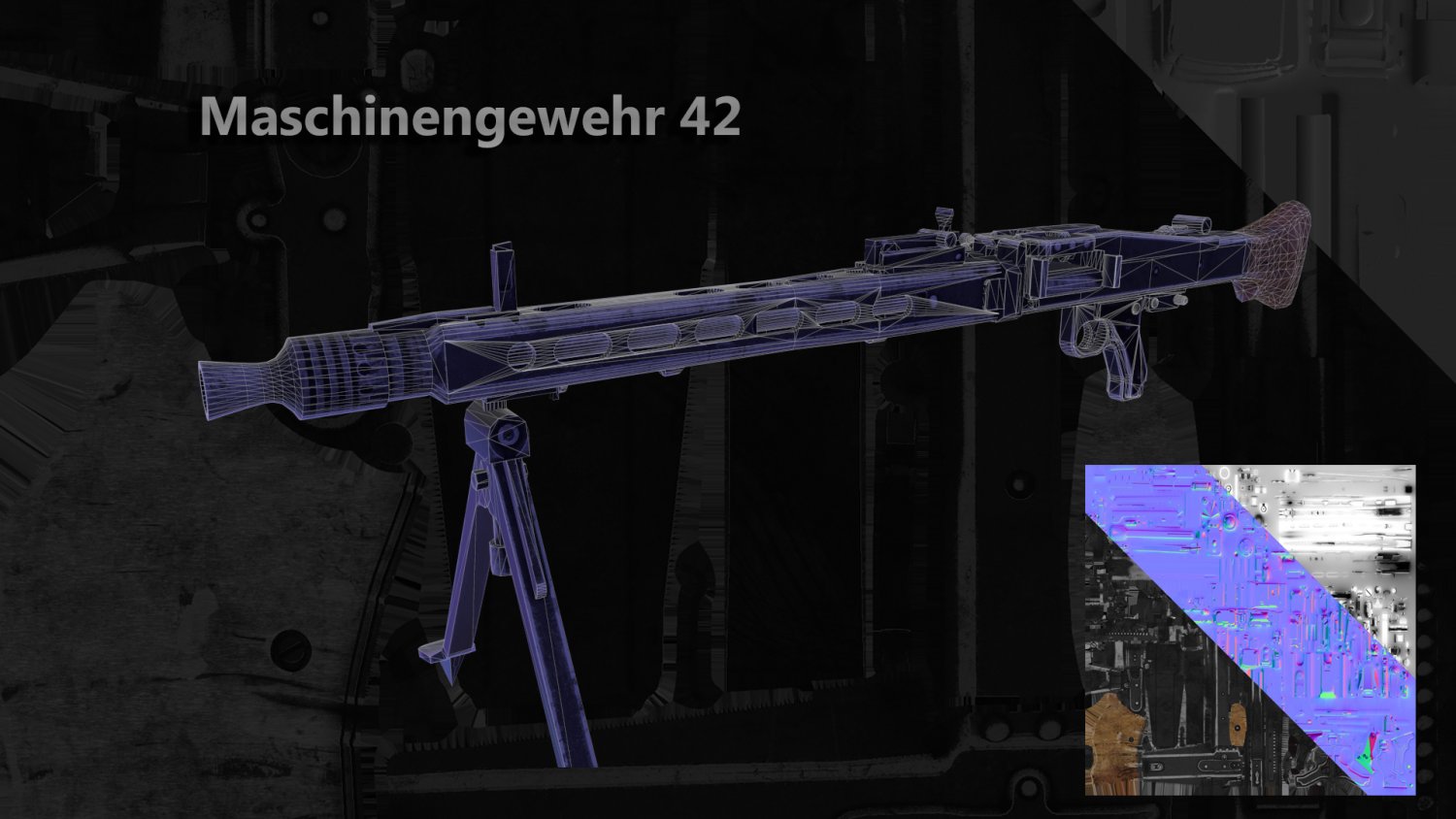 mg42 german machine 3D Models in Machine Gun 3DExport