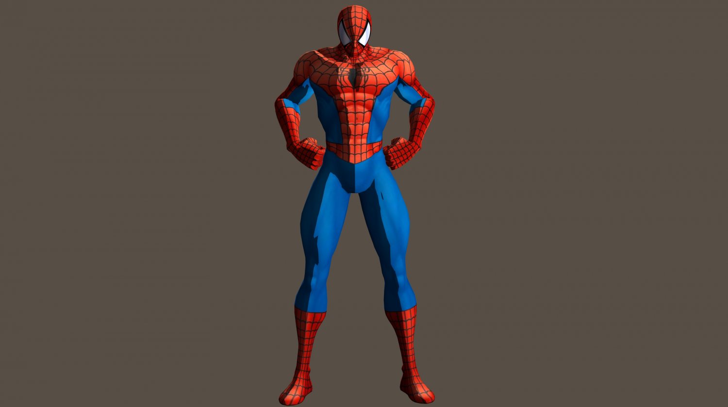 Spiderman from Marvel vs Capcom game Poser rigged 3D Model in Cartoon ...
