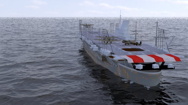 japanese aircraft carrier shinano 3D Model in Transport 3DExport