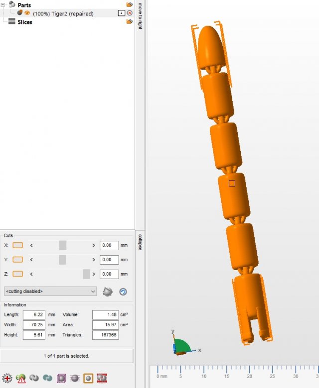 flexi tiger 3D Print Model in Toys 3DExport