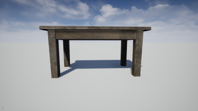 old table Free 3D Model in Table 3DExport