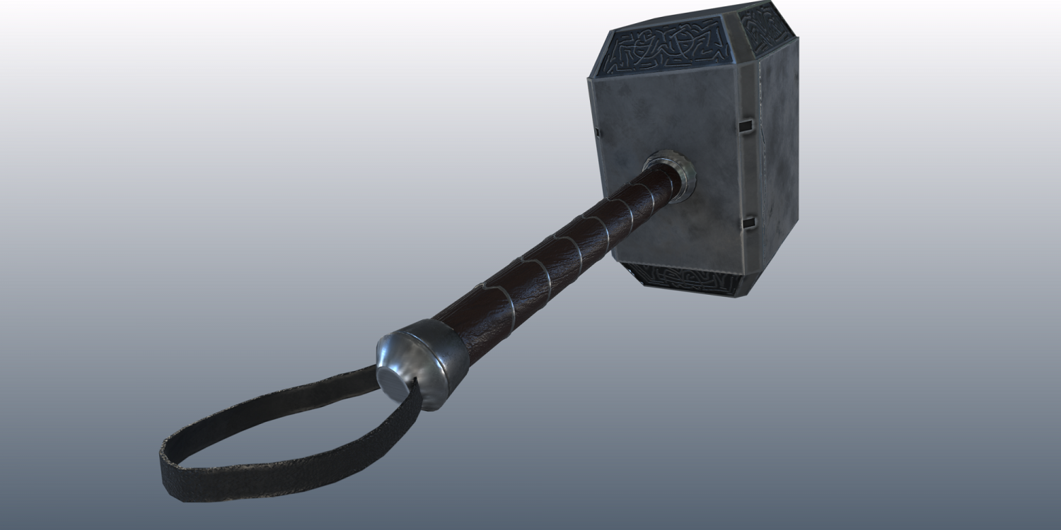 thor hammer ii mjolnir 3D Model in Melee 3DExport