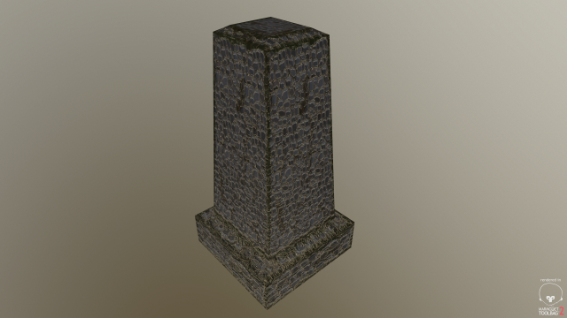 low poly statue 3D Model in Landmarks 3DExport