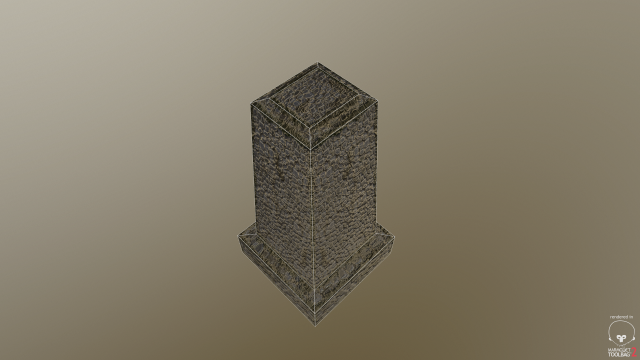 low poly statue 3D Model in Landmarks 3DExport