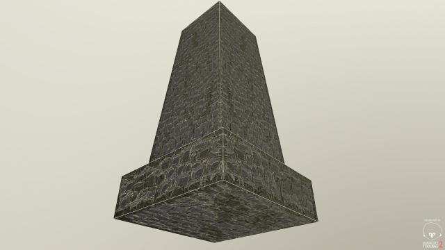 low poly statue 3D Model in Landmarks 3DExport