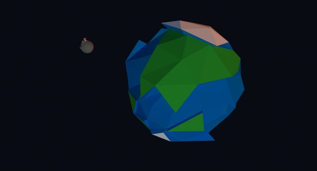 low poly solar system 3D 모델 in 기타 3DExport