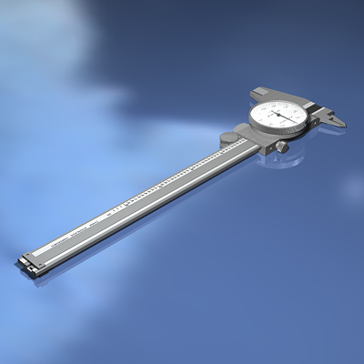 dial caliper 3D Model in Tools 3DExport