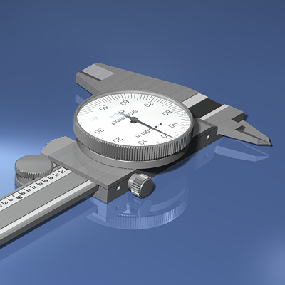 dial caliper 3D Model in Tools 3DExport