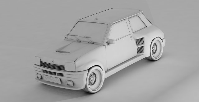 renault 5 turbo 3D Model in Sport Cars 3DExport