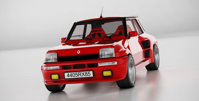renault 5 turbo 3D Model in Sport Cars 3DExport