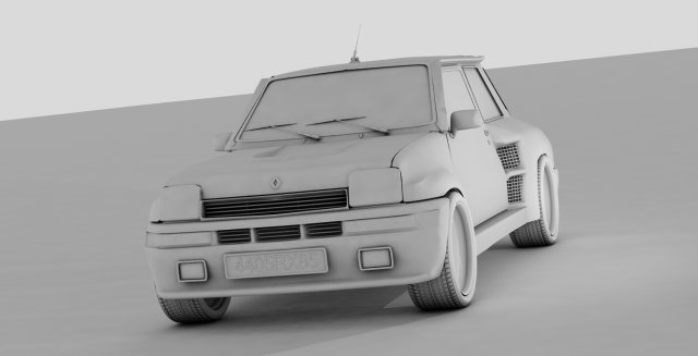 renault 5 turbo 3D Model in Sport Cars 3DExport