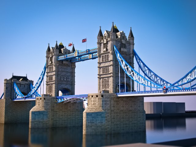 tower bridge 3D Model in Bridge 3DExport