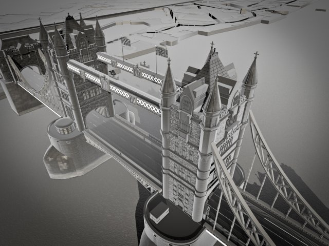 tower bridge 3D Model in Bridge 3DExport