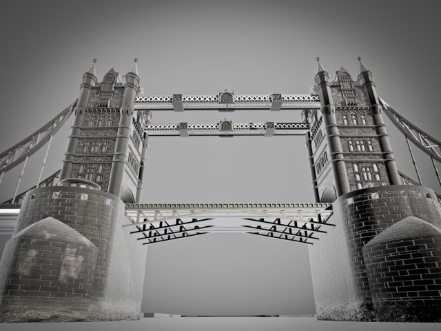 tower bridge 3D Model in Bridge 3DExport