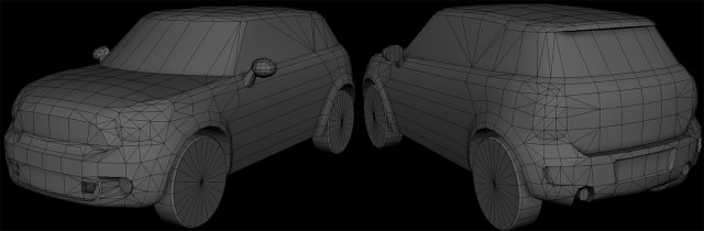 mini cooper countryman 3D Model in Compact Cars 3DExport