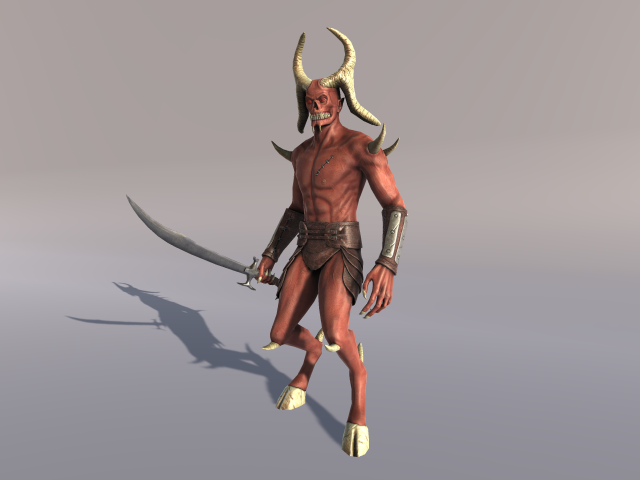 demon soldier 3D Model in Fantasy 3DExport