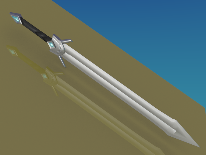 Longsword 3D Model in Unmanned 3DExport