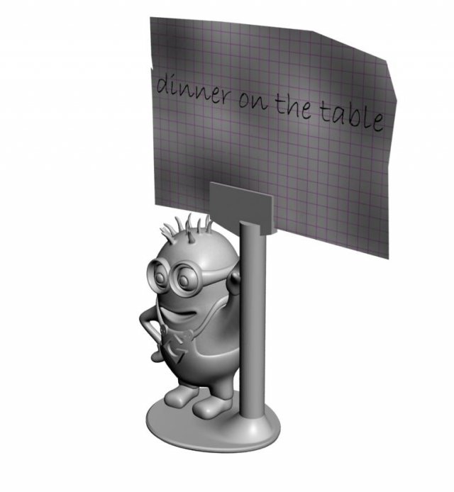 minion reminder Modelo de impresión 3D in Juguetes 3DExport