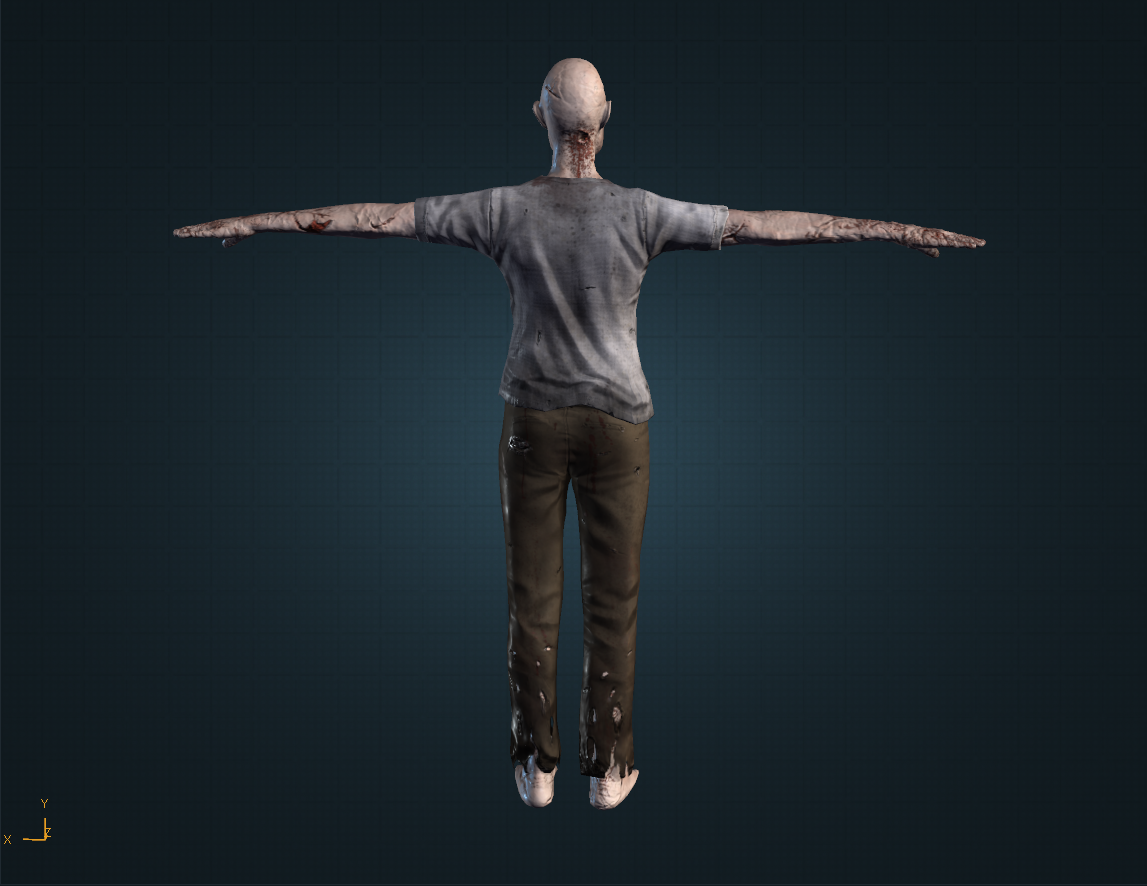 Zombie Female 3D Model in Monster 3DExport