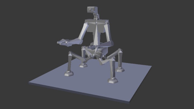 robot first prototype Free 3D Model in Robot 3DExport