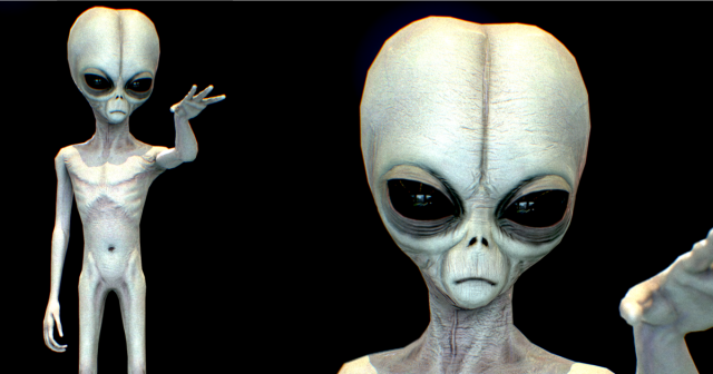 realistic alien 5 3D Model in Alien 3DExport