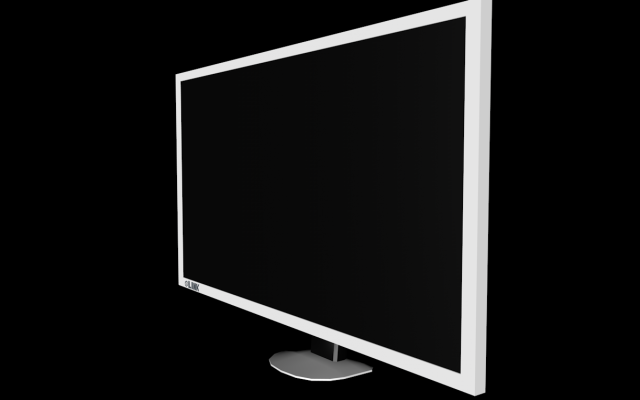 Monitor 3D Model in Computer 3DExport