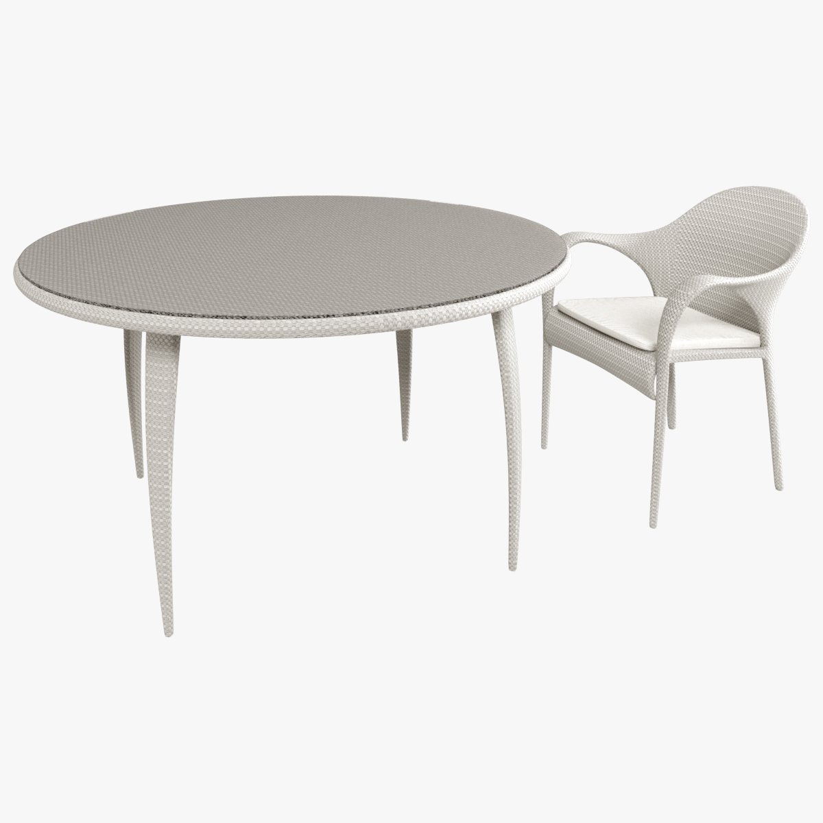 armchair and table collection tango dedon 3D Models in Stool 3DExport