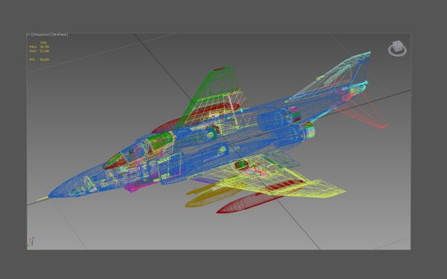 mcdonnell douglas rf-4c phantom 3D Model in Fighter 3DExport