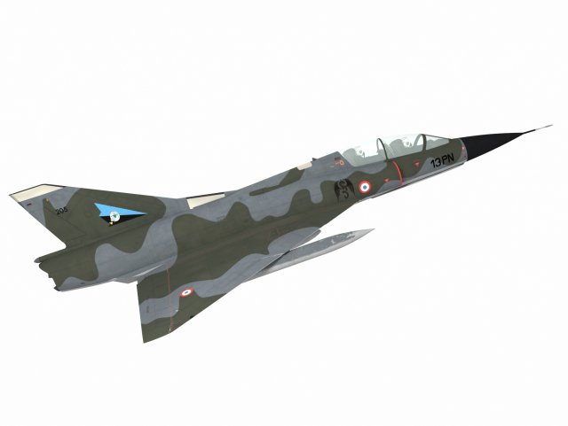 dassault mirage iii b 3D Model in Fighter 3DExport