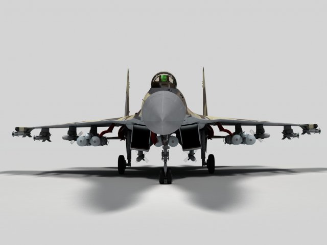 sukhoi su-35 flanker e egypt 3D Model in Fighter 3DExport