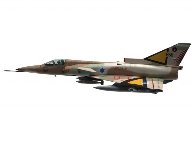 iai kfir c7 3D Model in Fighter 3DExport