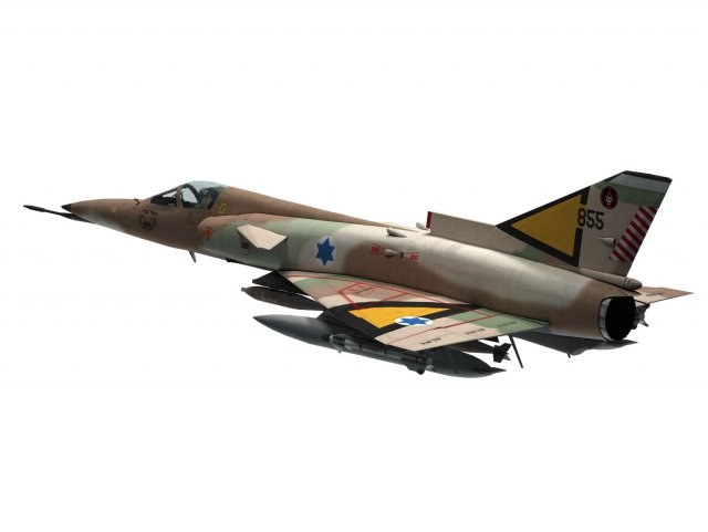 iai kfir c7 3D Model in Fighter 3DExport