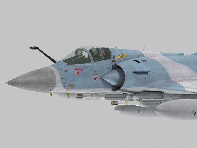 dassault mirage 2000 3D Model in Fighter 3DExport