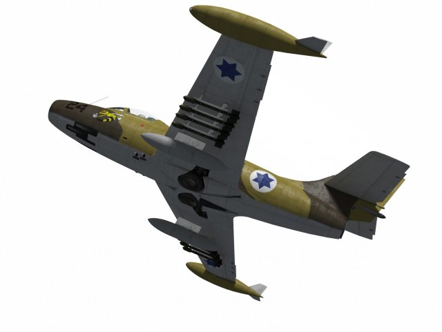 Dassault md450 ouragan 3D Model in Fighter 3DExport