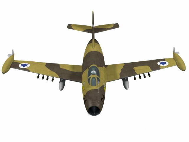 Dassault md450 ouragan 3D Model in Fighter 3DExport