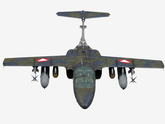 saab 105 3D Model in Fighter 3DExport