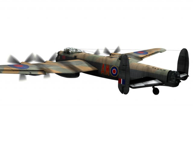 avro lancaster 3D Model in Bomber 3DExport
