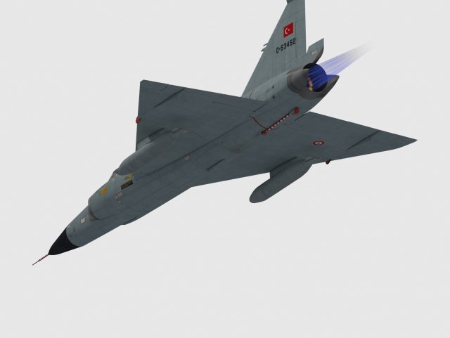 convair f-102 delta dagger 3D Model in Fighter 3DExport