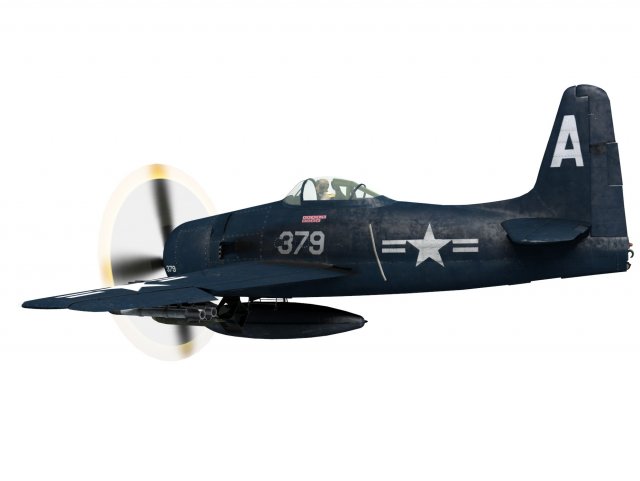 grumman f8f bearcat 3D Model in Fighter 3DExport