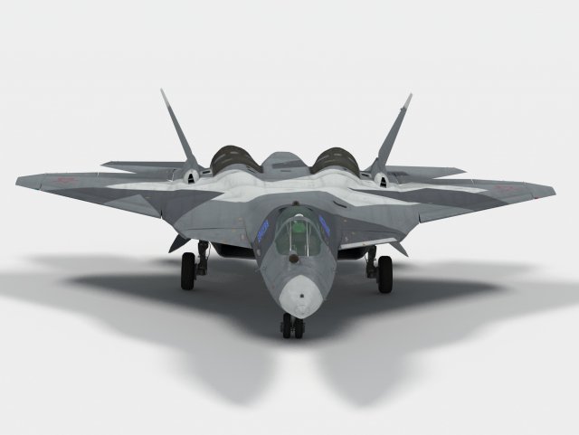 Sukhoi Su-57 Felon 3D Model in Fighter 3DExport
