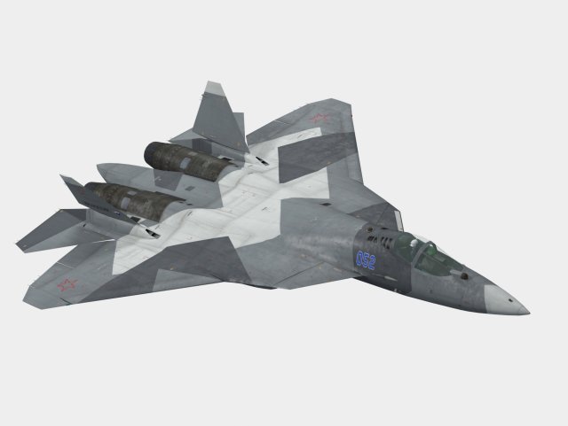 Sukhoi Su-57 Felon 3D Model in Fighter 3DExport