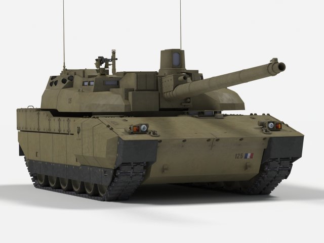 Leclerc 3D Model in Tank 3DExport